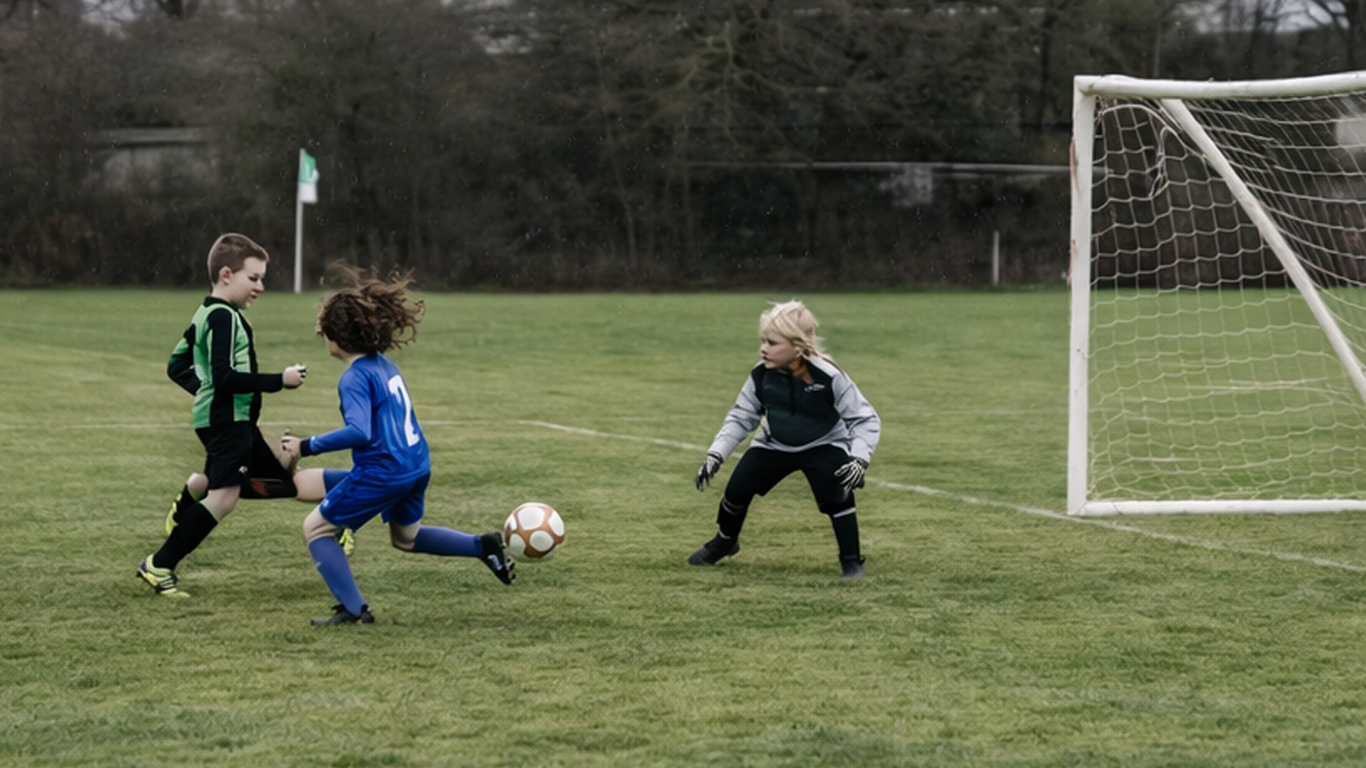 Young girl’s spin shot shocked the goalkeeper