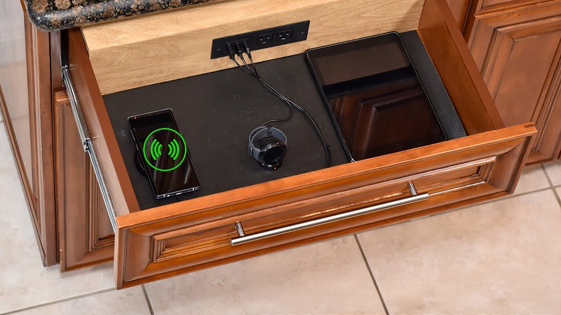 I turned a drawer into a charging station! ⚡
