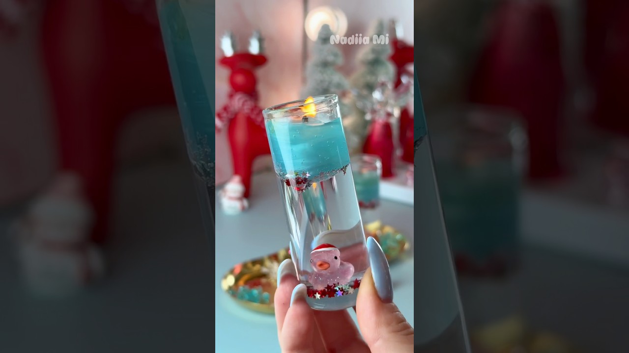 Mini water candles DIY | Christmas ducks 🦆 cozy and relaxing 🤍