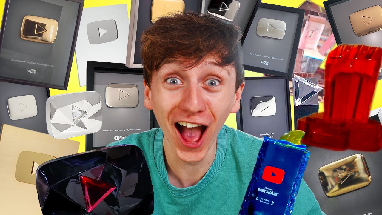 Every YouTube play button version ever