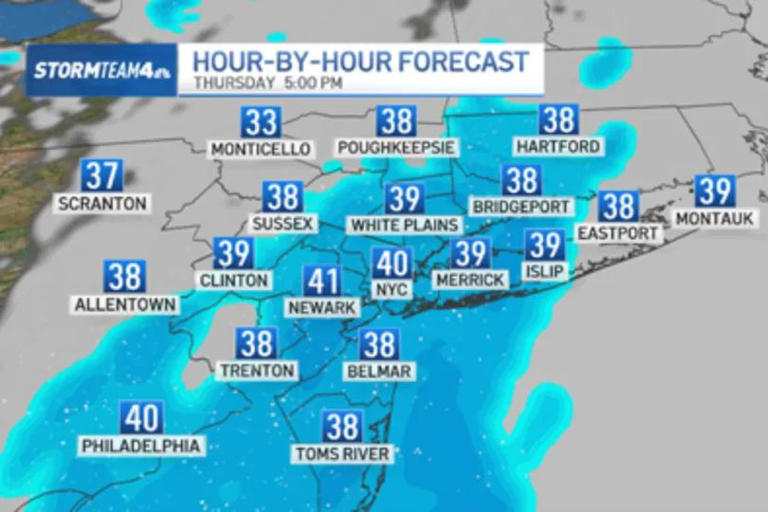 New York weather mayhem with snow forecast as temperatures plunge after ...