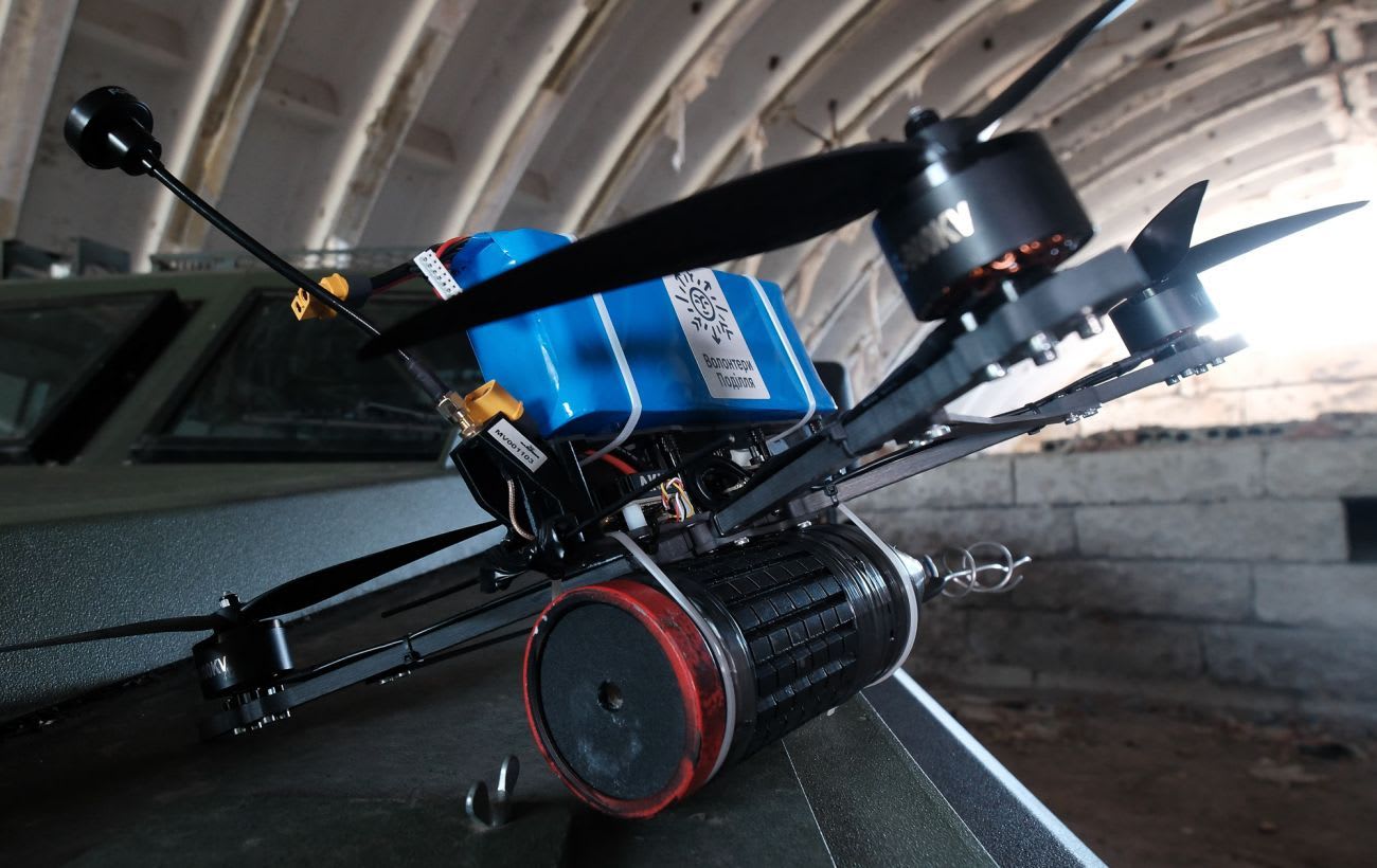 Ukrainian engineers develop net gun to counter FPV drones