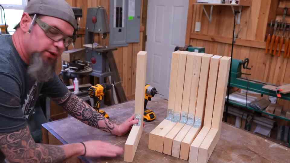 Transforming storage shelf workbench - small space organization