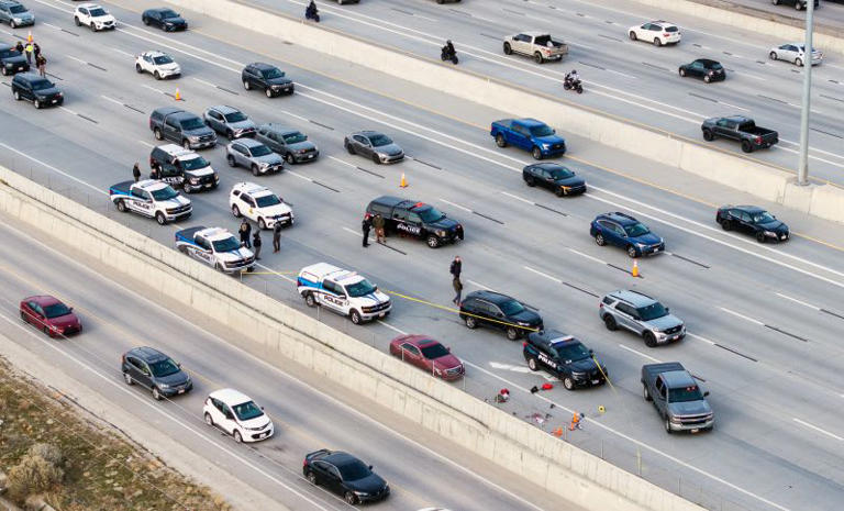 Man shot by police on I-15 dies; car was stopped in apparent drug ...