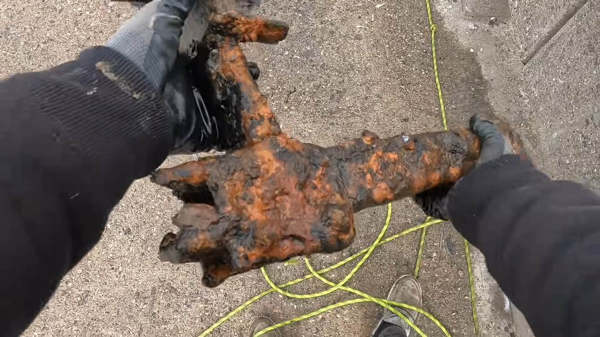 We pulled 120 pieces of metal from this river - then we saw the needles