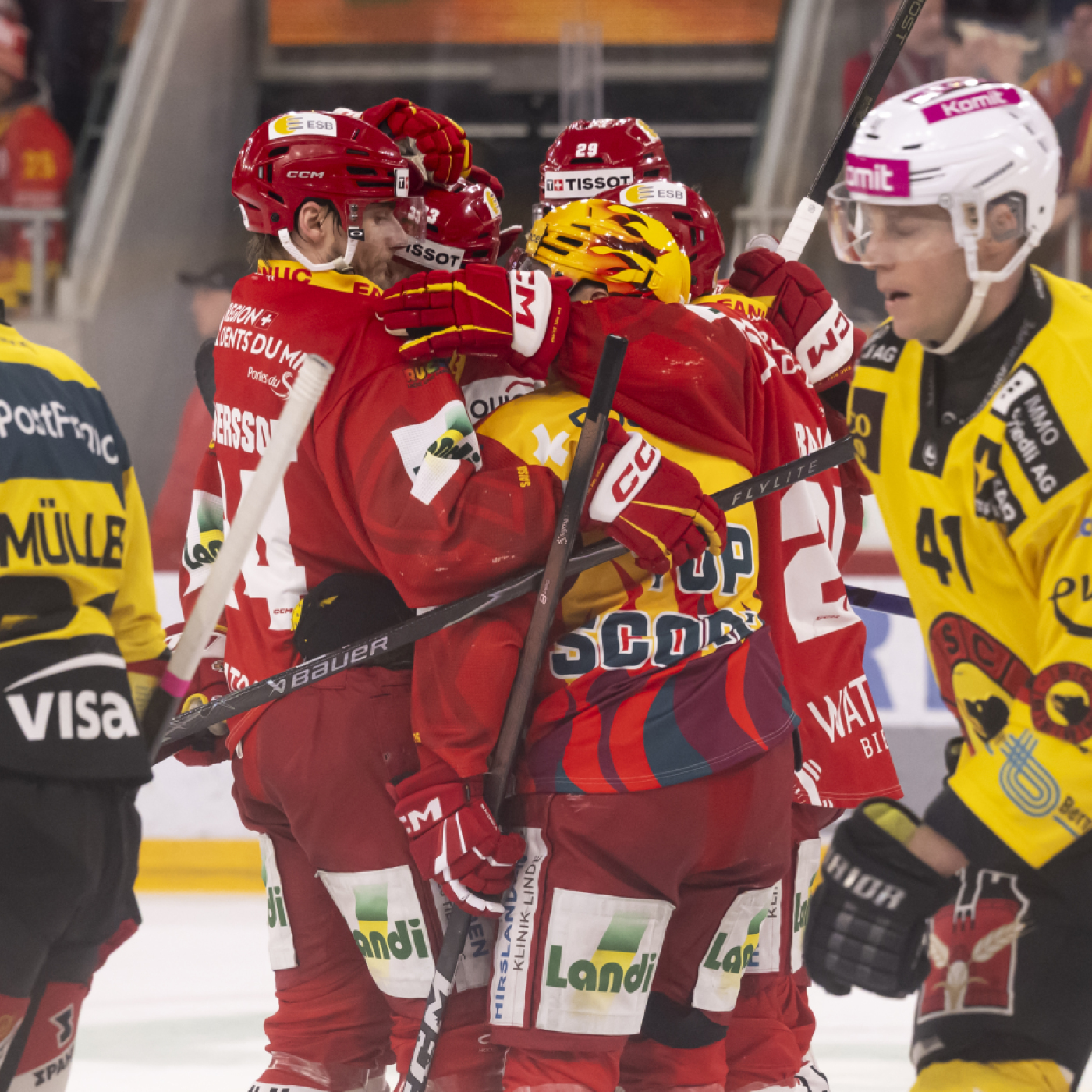 National League: Bienne prend l'avantage face à Berne