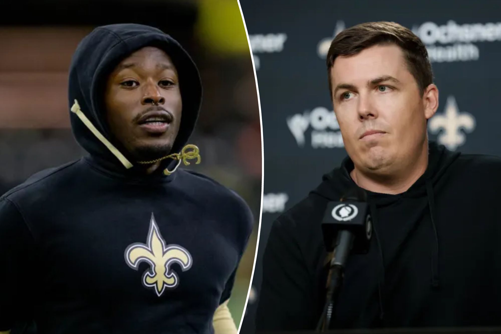 Saints coach Kellen Moore does nothing to quell Alvin Kamara retirement ...