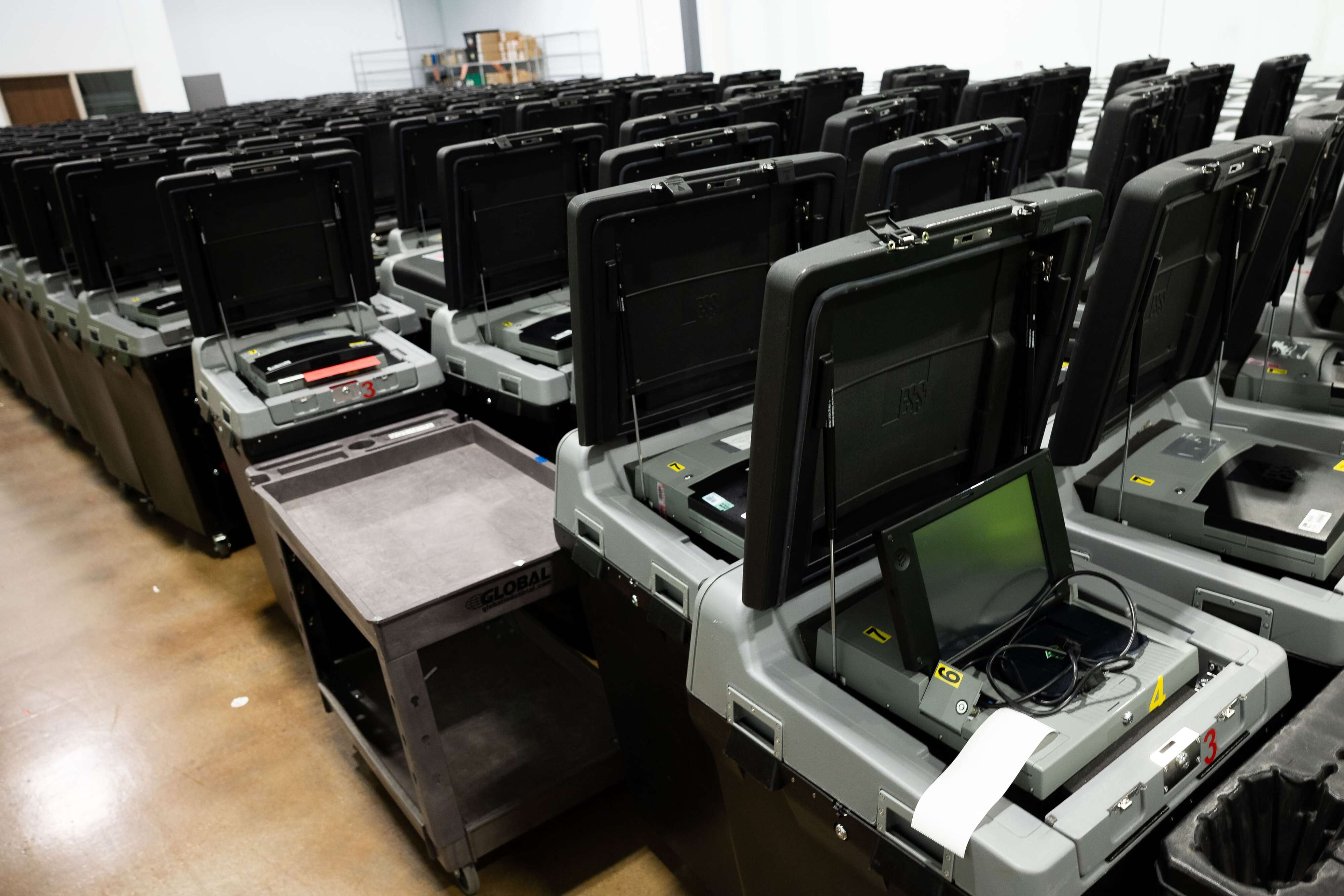 Ballots cast by Dallas County Democrats during extended voting hours ...
