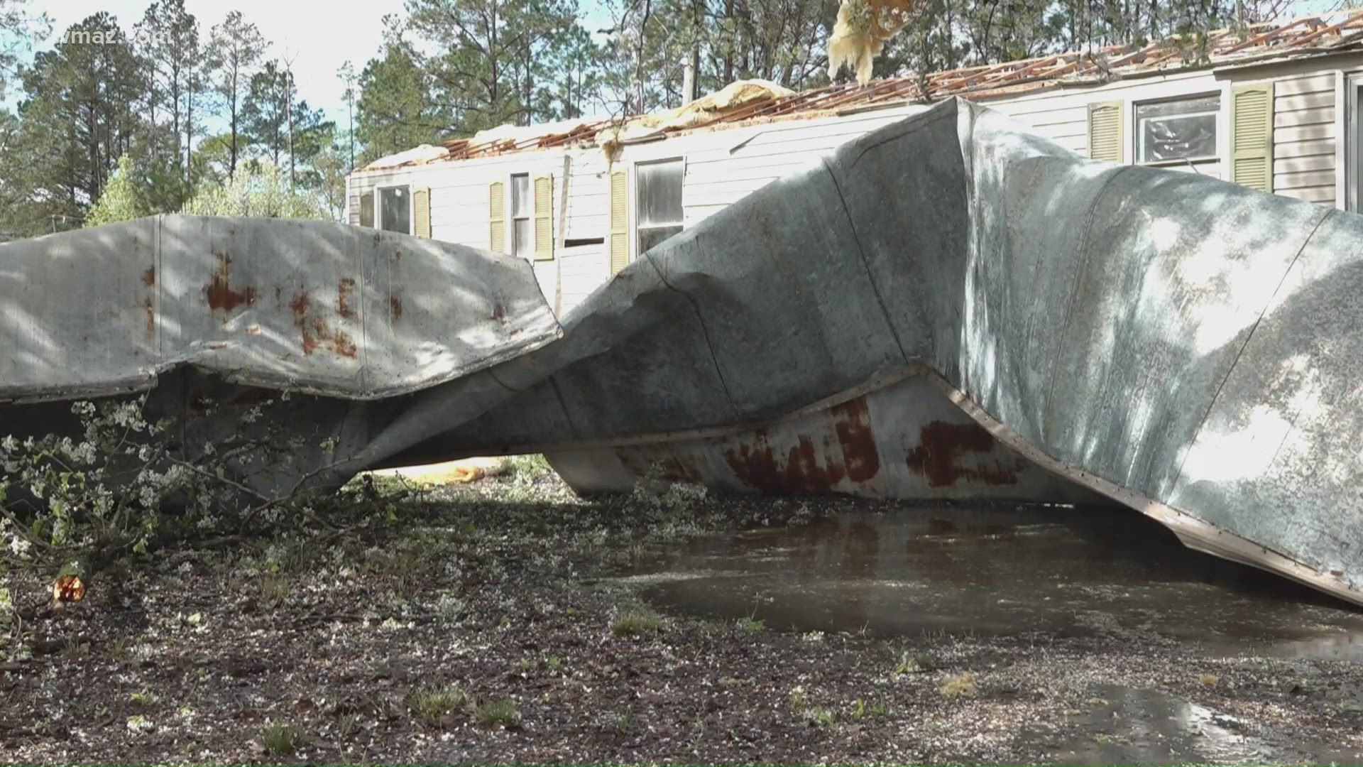 Residents recovering after storm rips roof off East Dublin home