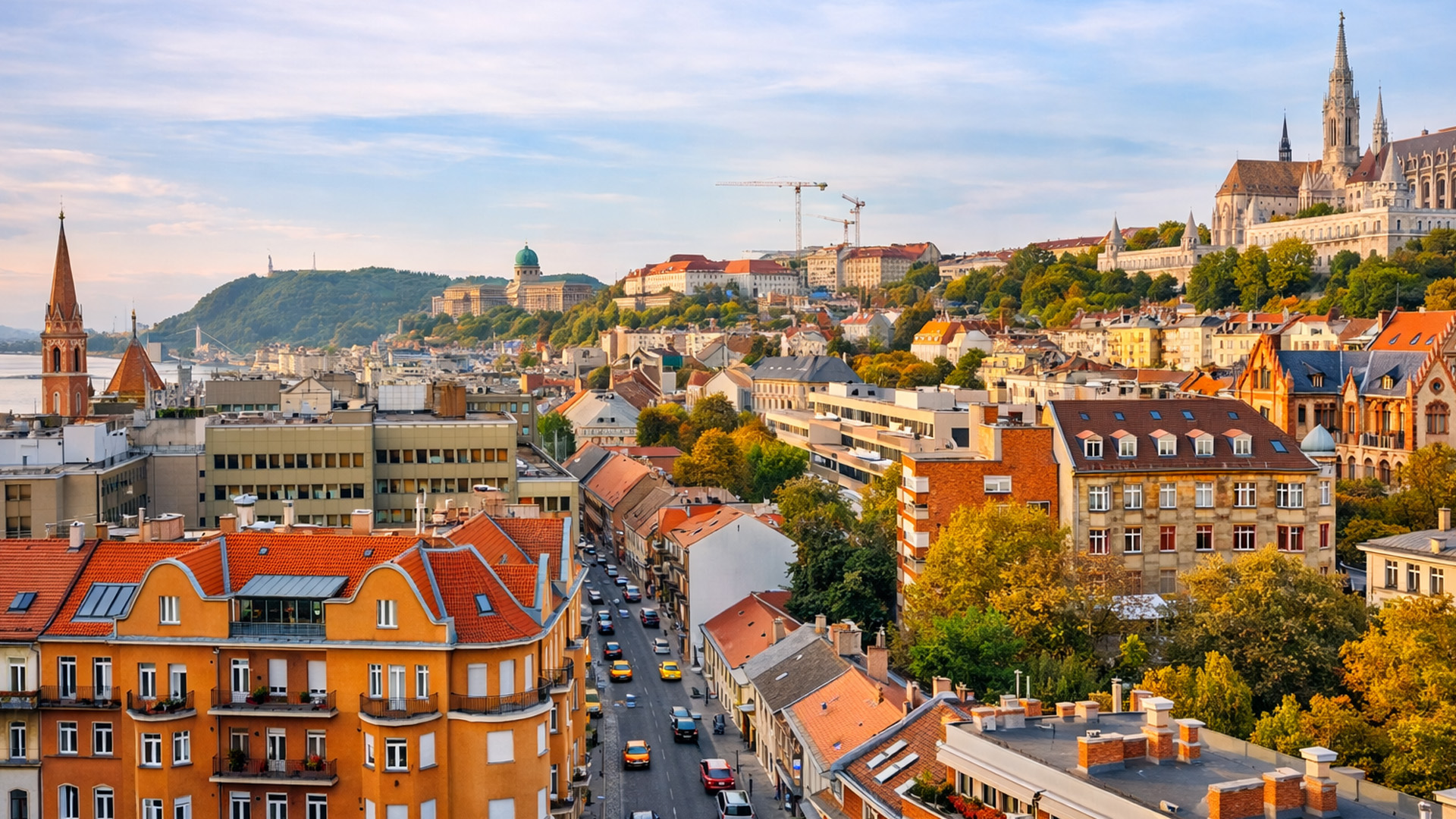 Budapest capital city and its historic skyline