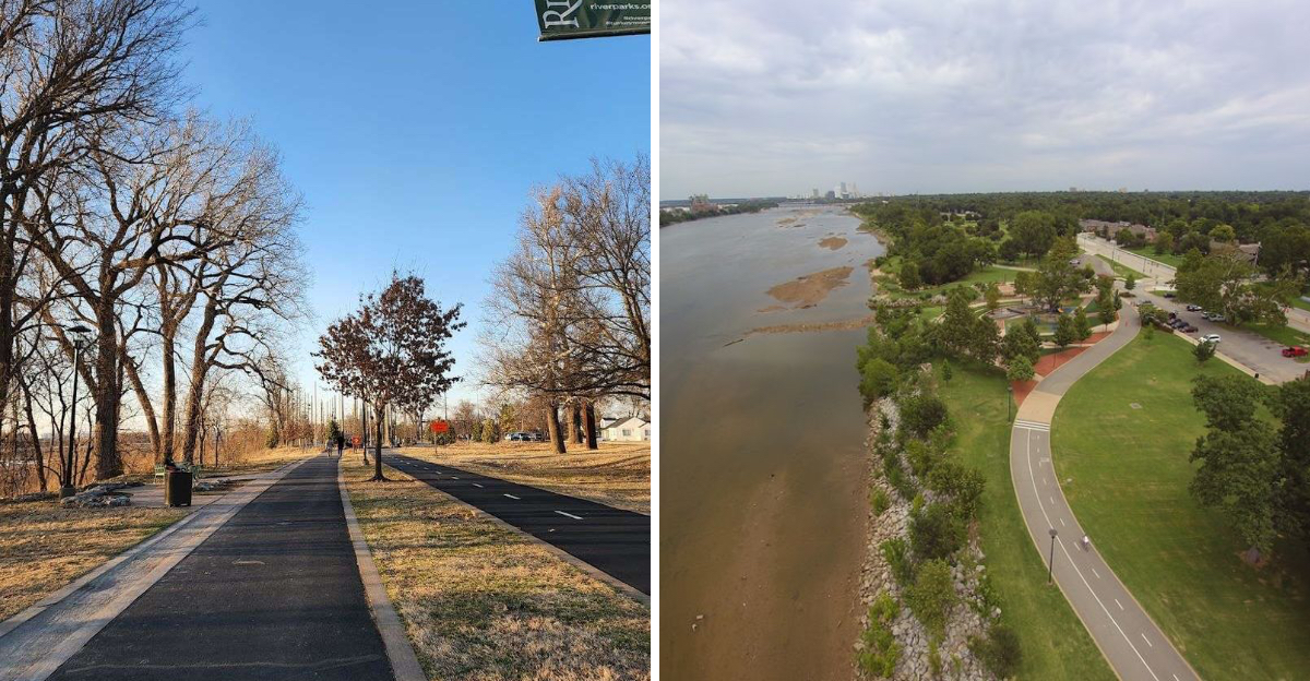 This 26-mile bike path in Oklahoma combines waterfront beauty with ...