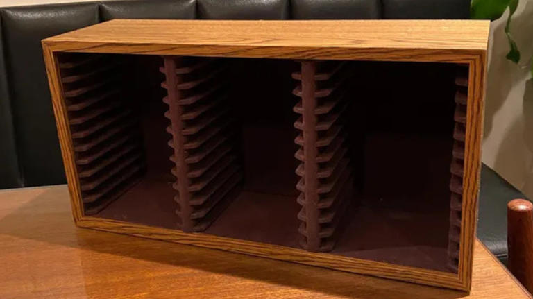 Turn an old CD rack into a cute, upcycled bookshelf