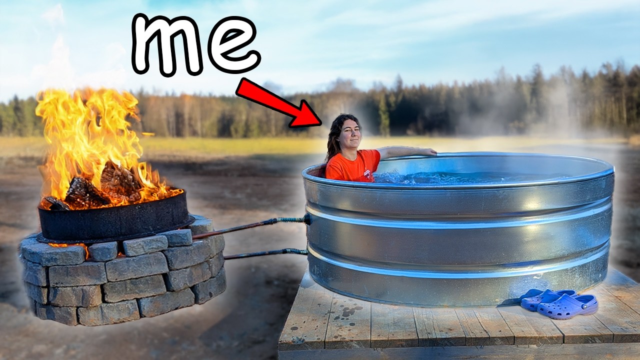 I built a redneck hot tub! 🛁 Here’s how
