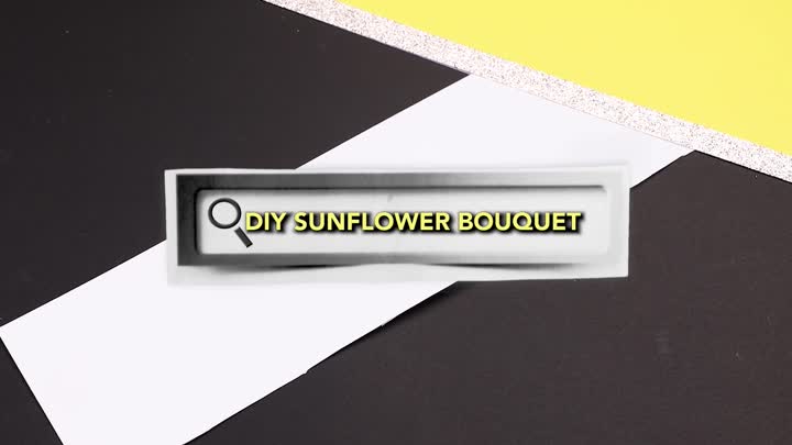 Craft DIY paper sunflower bouquets