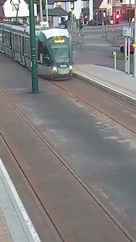 Uninsured driver arrested after tram track stunt