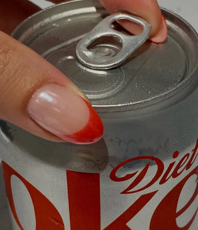 Diet Coke nails are trending—here’s my spring-ready take