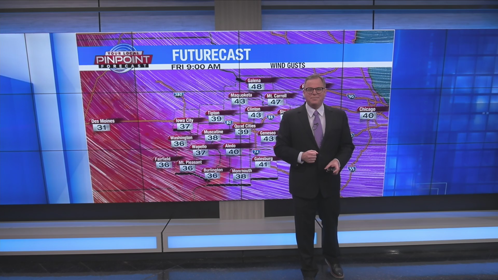 50+ mph wind gusts to hit Quad Cities early Friday