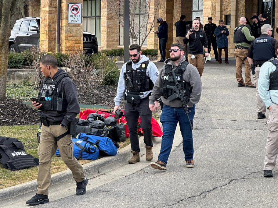 Suspect in Michigan synagogue attack killed by security after vehicle ...