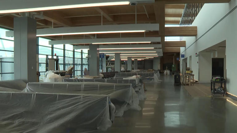 New Burlington airport terminal on track to open by end of March