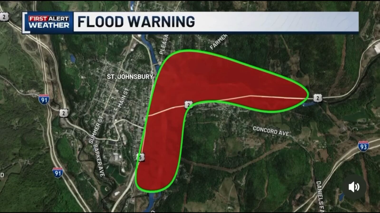Flood warning: Ice jam flooding in St. Johnsbury