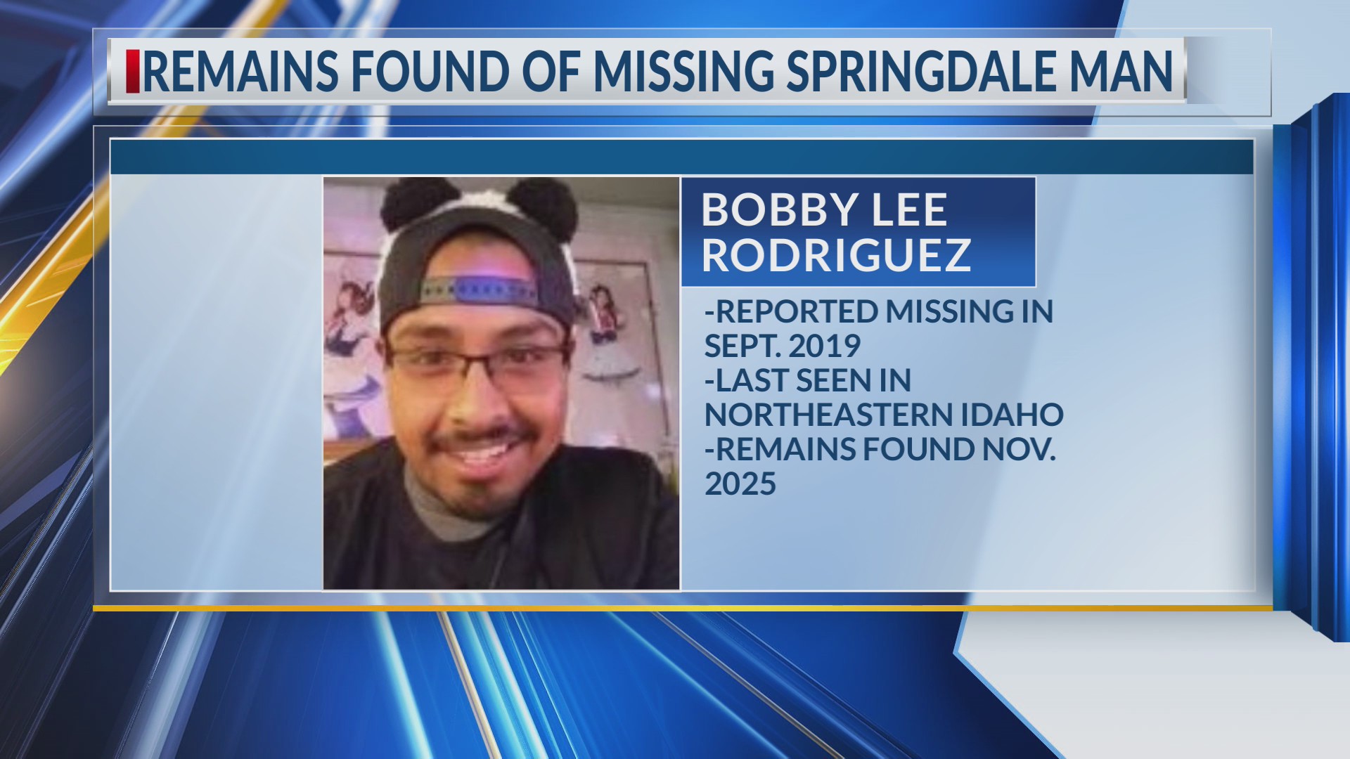 Remains of missing Springdale man found in Idaho