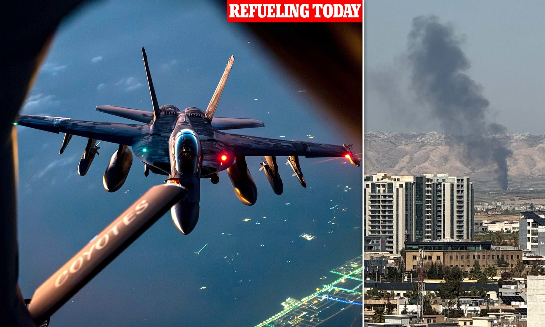 US military refueling plane goes down in Iraq after incident with ...