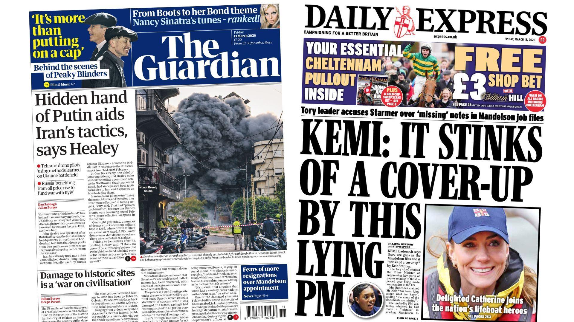 'Hidden hand of Putin' and 'This lying PM'