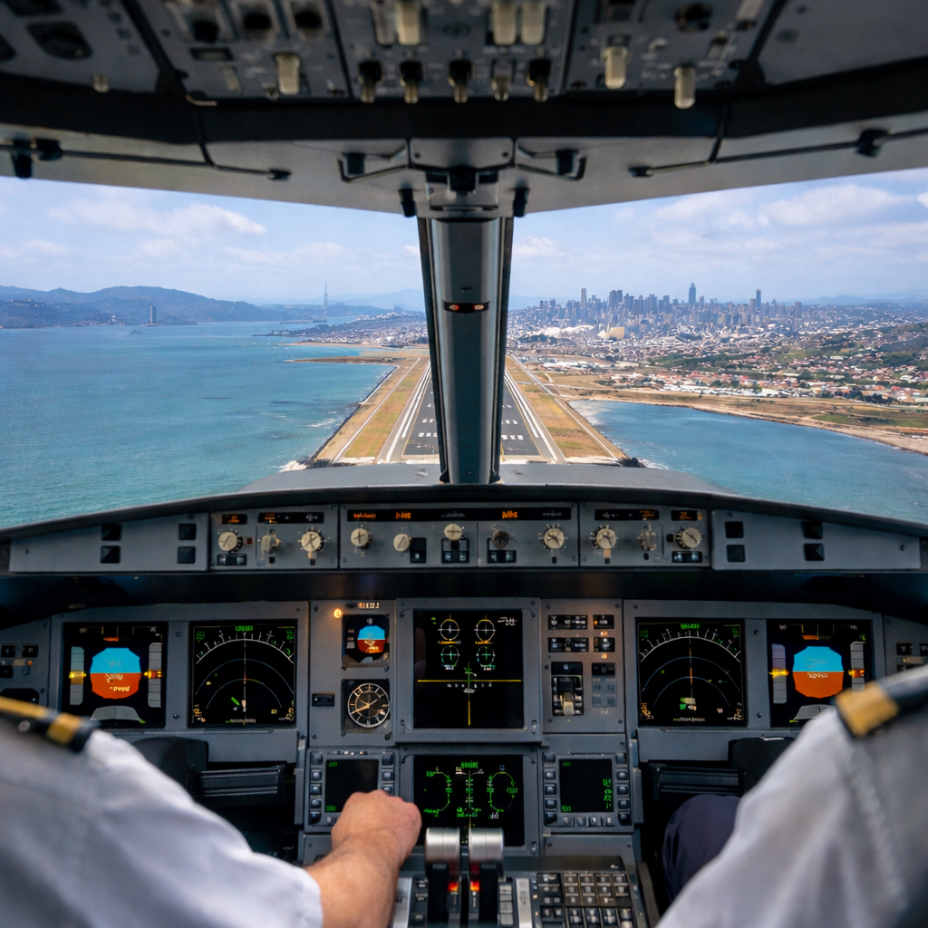 Approaching SFO | A pilot's view