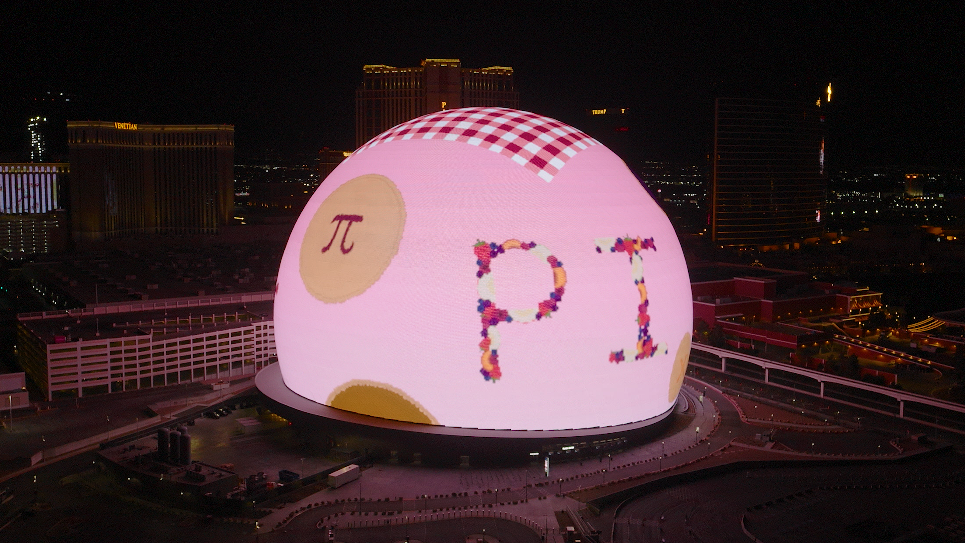 Las Vegas students have Pi artwork displayed on the Sphere