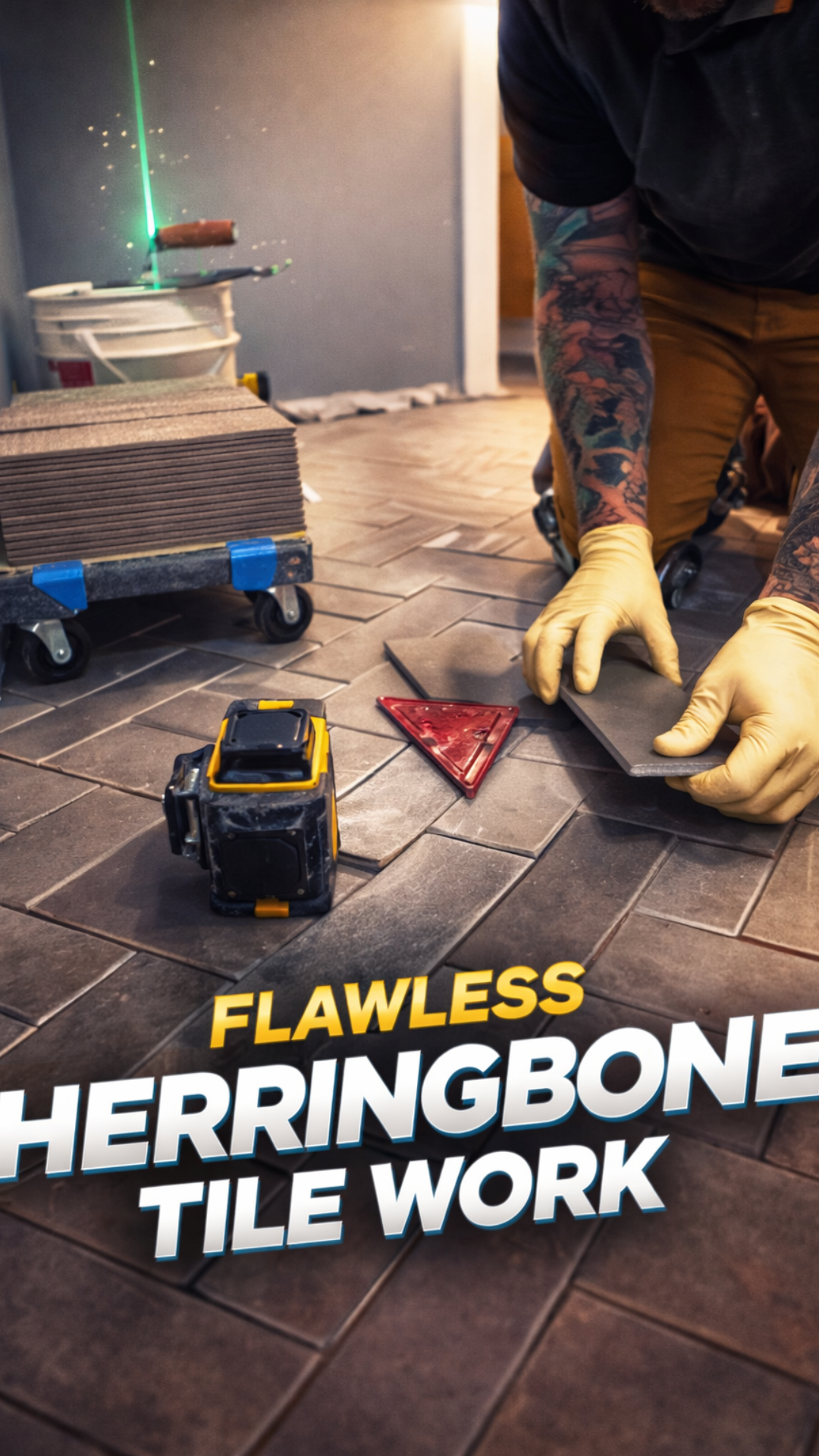 Herringbone pattern completed: A timeless design finish