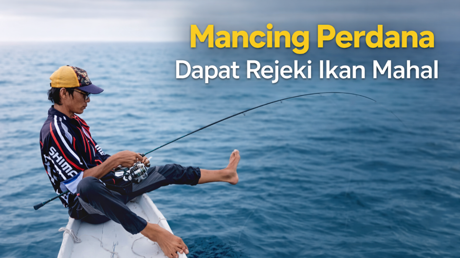 Mancing perdana dapat rejeki ikan mahal