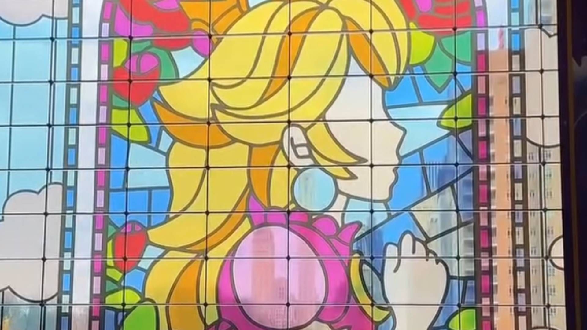 Princess Peach gets a beautiful NYC stained-glass mural now through ...