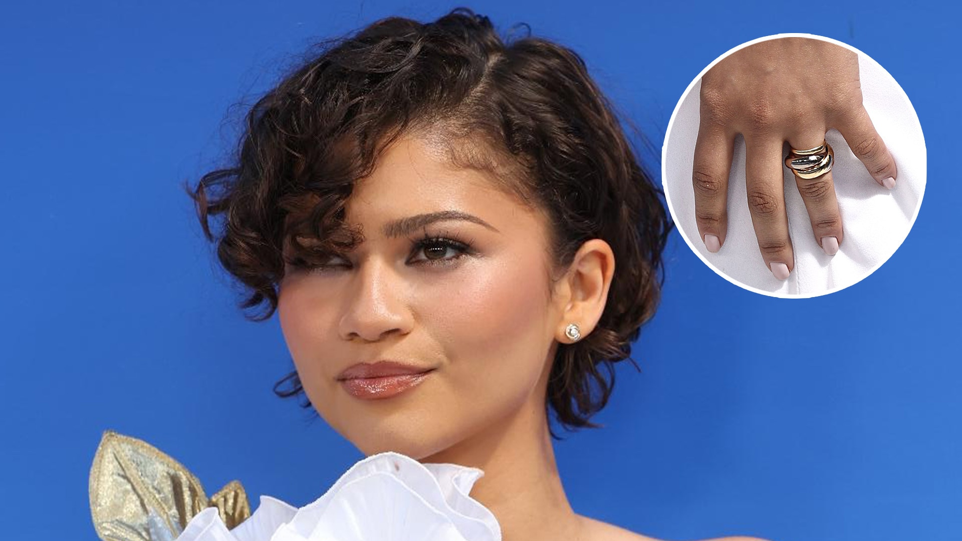 Zendaya wears bridal white, multiple gold rings amid marriage news