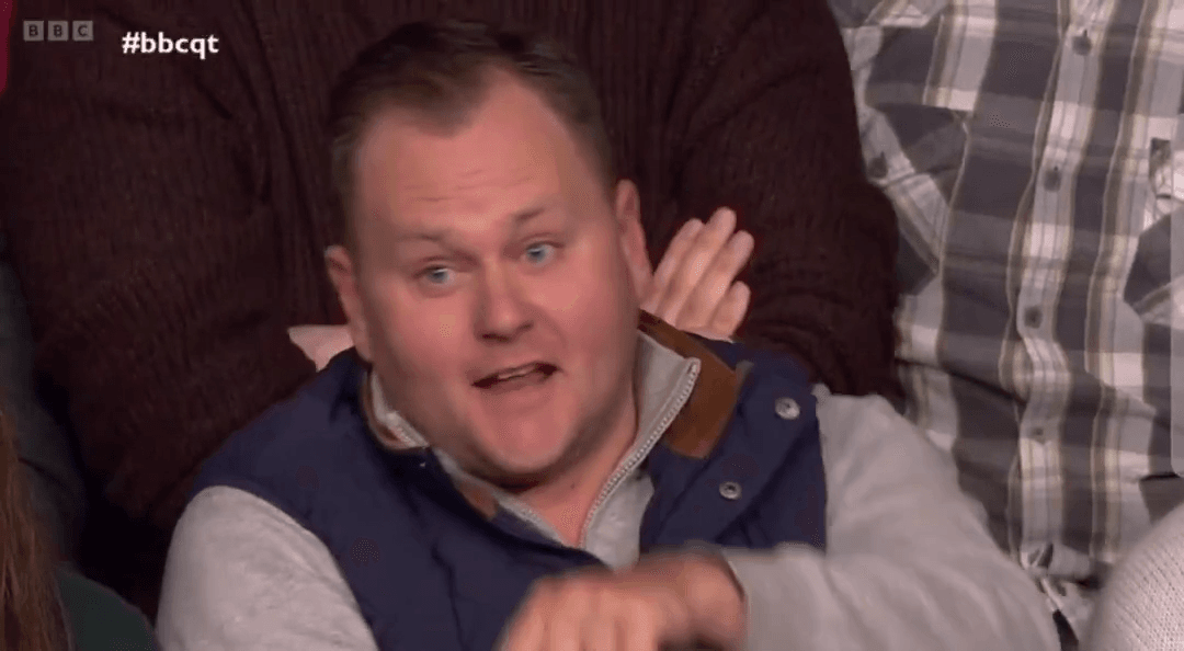 Watch: BBC Question Time crowd breaks into applause after audience ...