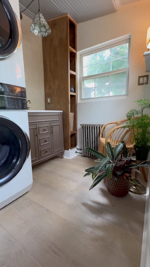 Best home improvement decision: laundry room to powder bath