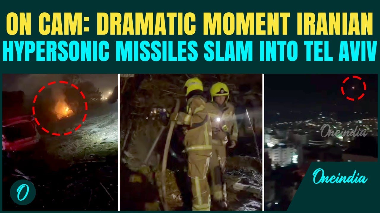 Iran bombs Tel Aviv breaking: Moment Iranian hypersonic missiles pound ...