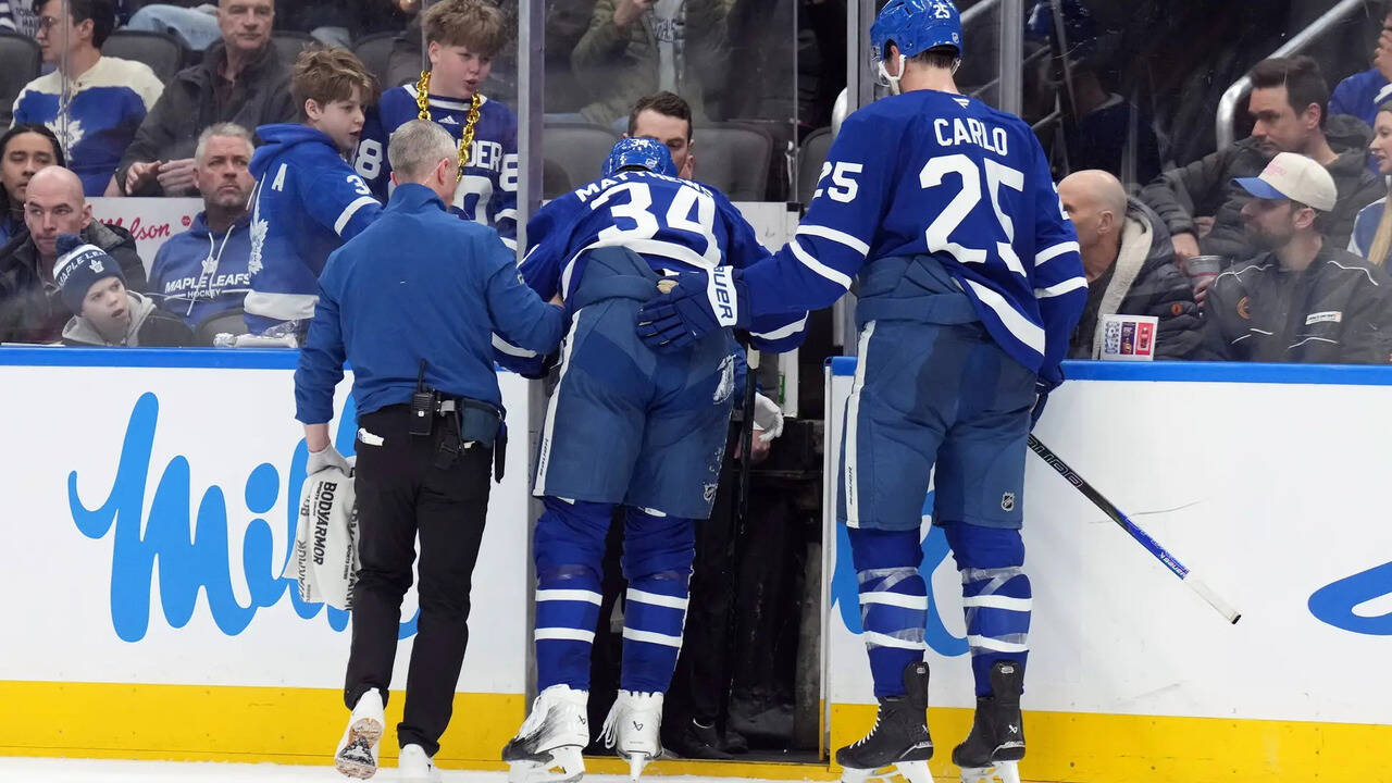 Maple Leafs defeat Ducks 6-4, ending eight-game losing streak amid ...