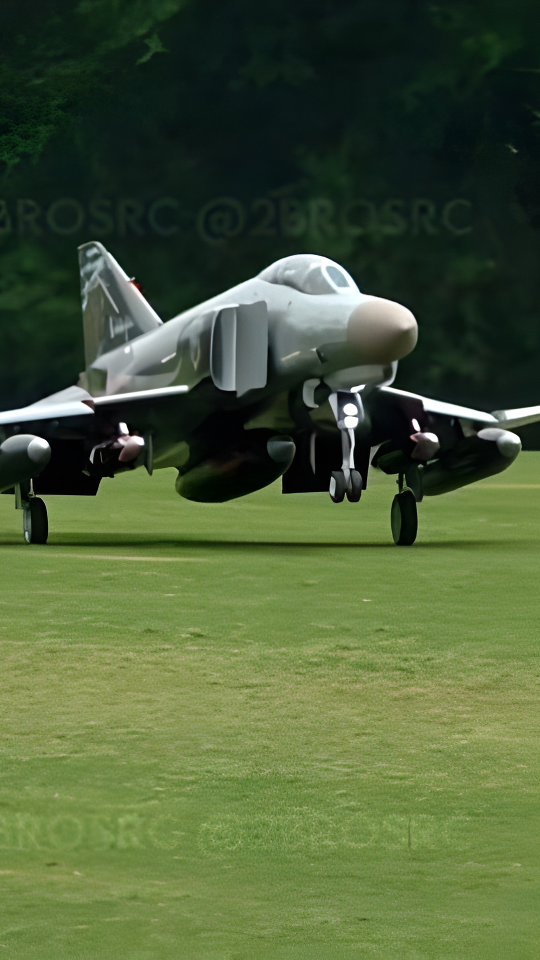 The F-4 Phantom jet touches down with precision