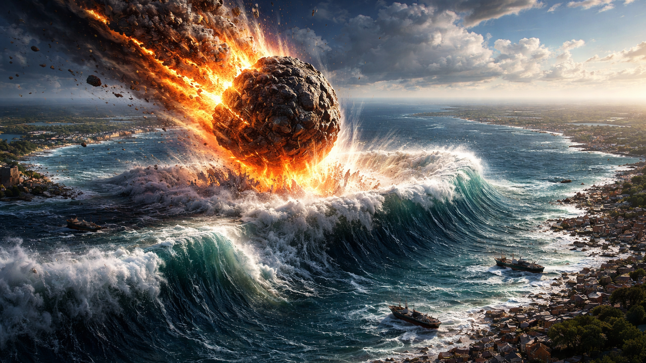 Massive asteroid hit North Sea: 160-metre space rock triggered tsunami ...
