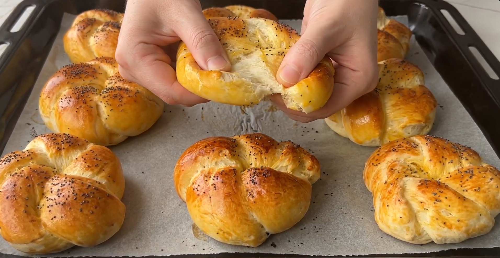 Fluffy butter rolls perfect for morning treats