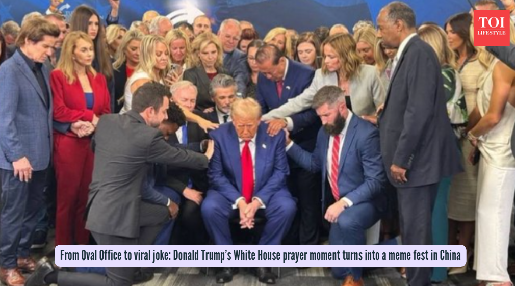 From Oval Office to viral joke: Donald Trump’s White House prayer ...