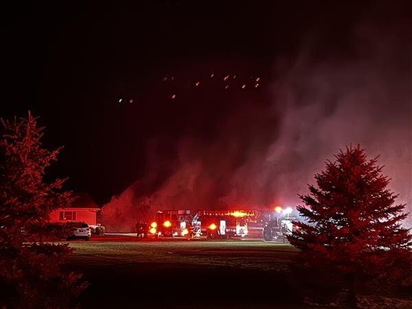 One person injured in Swanton barn fire