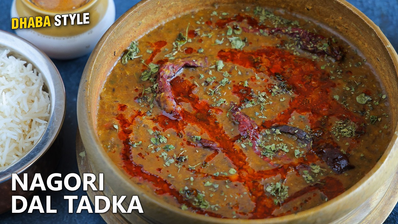 Authentic Nagori dal tadka recipe