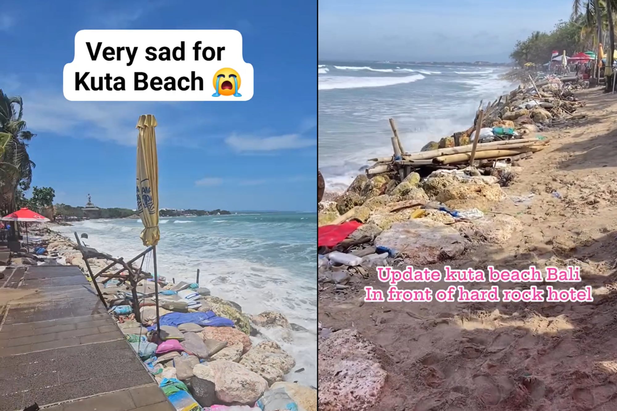 Is Bali’s Kuta Beach disappearing? Coastal erosion crisis threatens ...