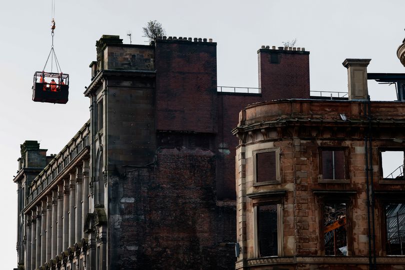 Demolition begins on Glasgow fire site after blaze tore through Union ...