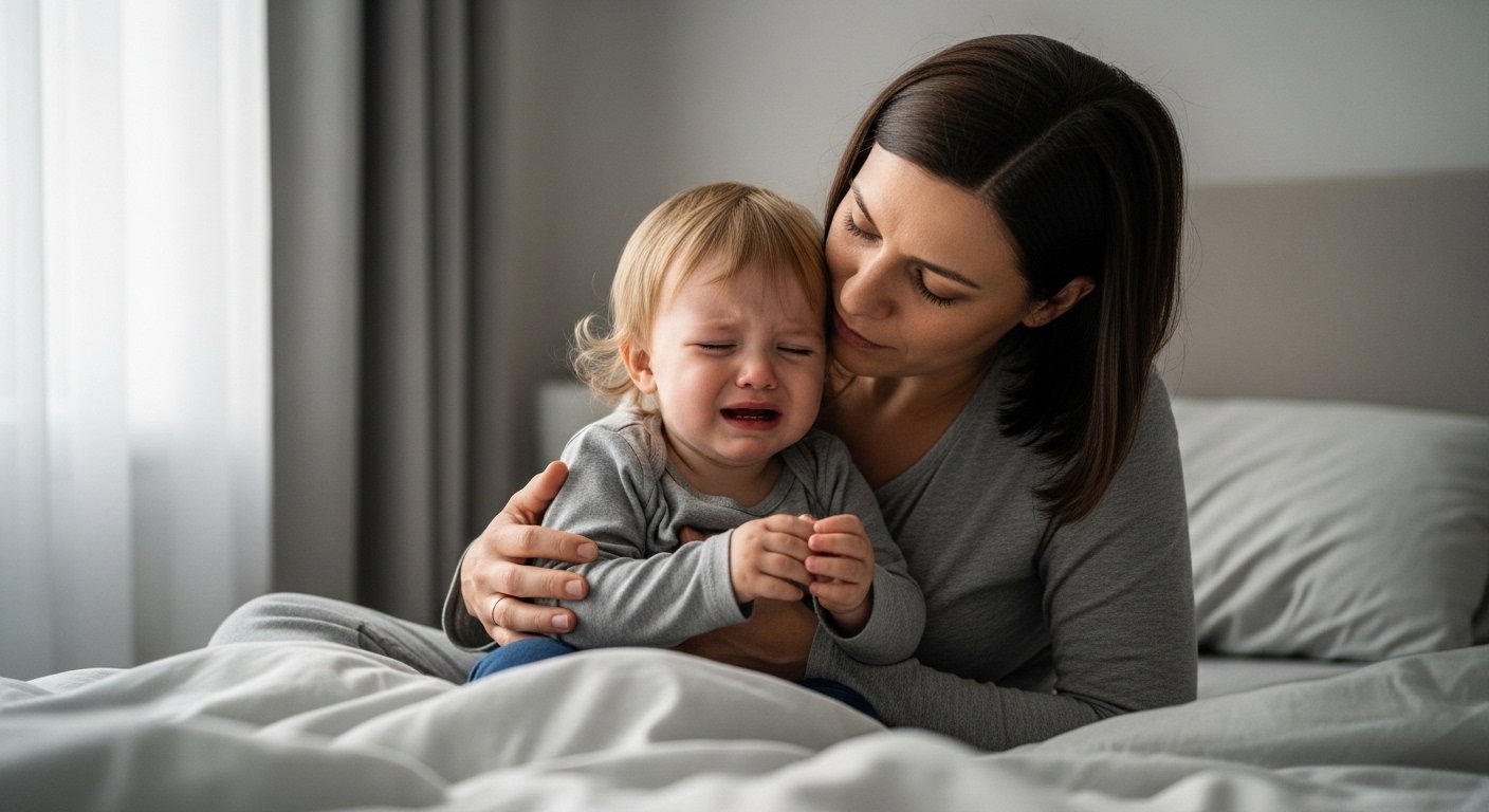 The reason why some toddlers wake in the night crying and what parents ...