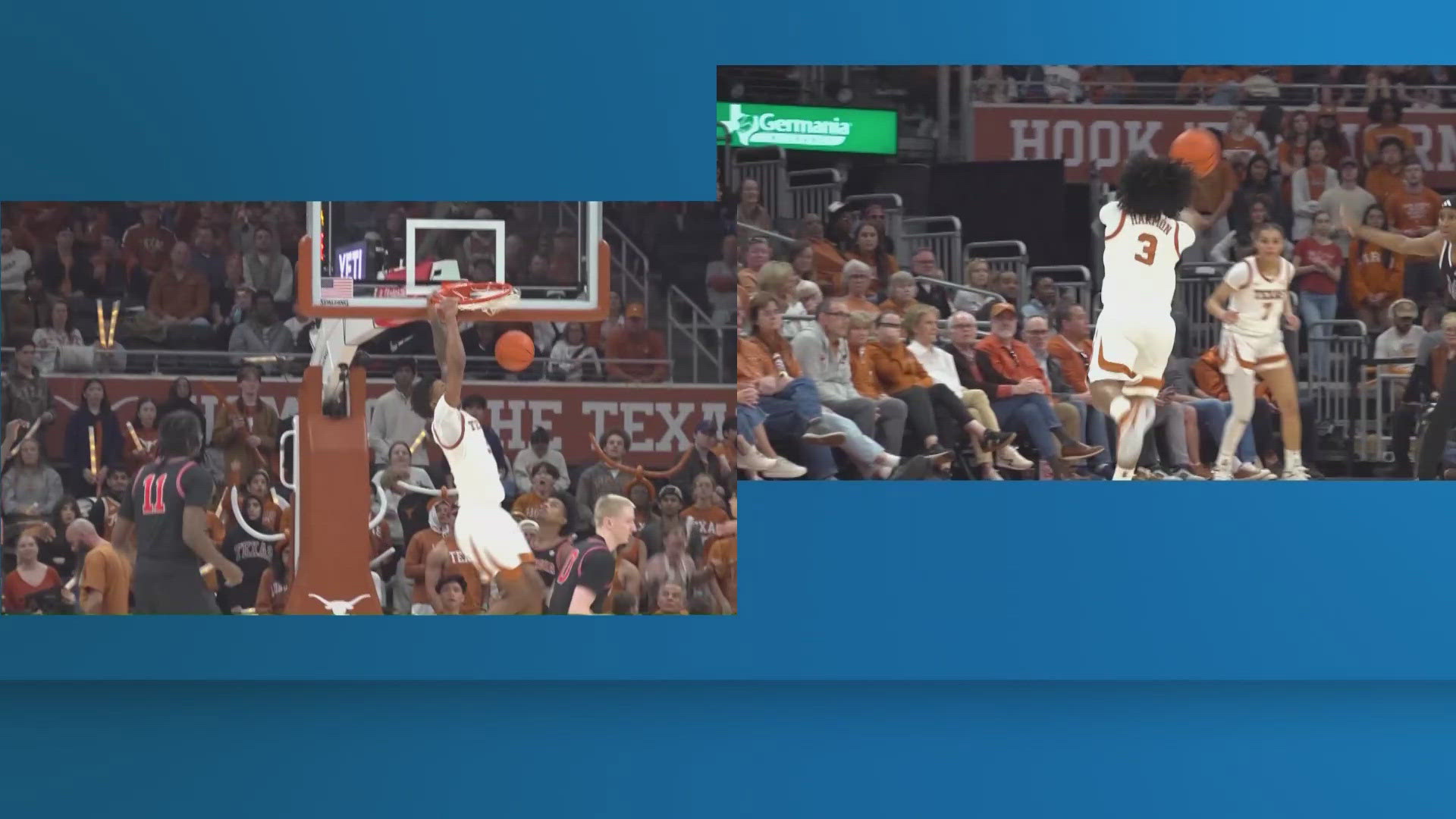 Texas men's, women's basketball teams to play Sunday games