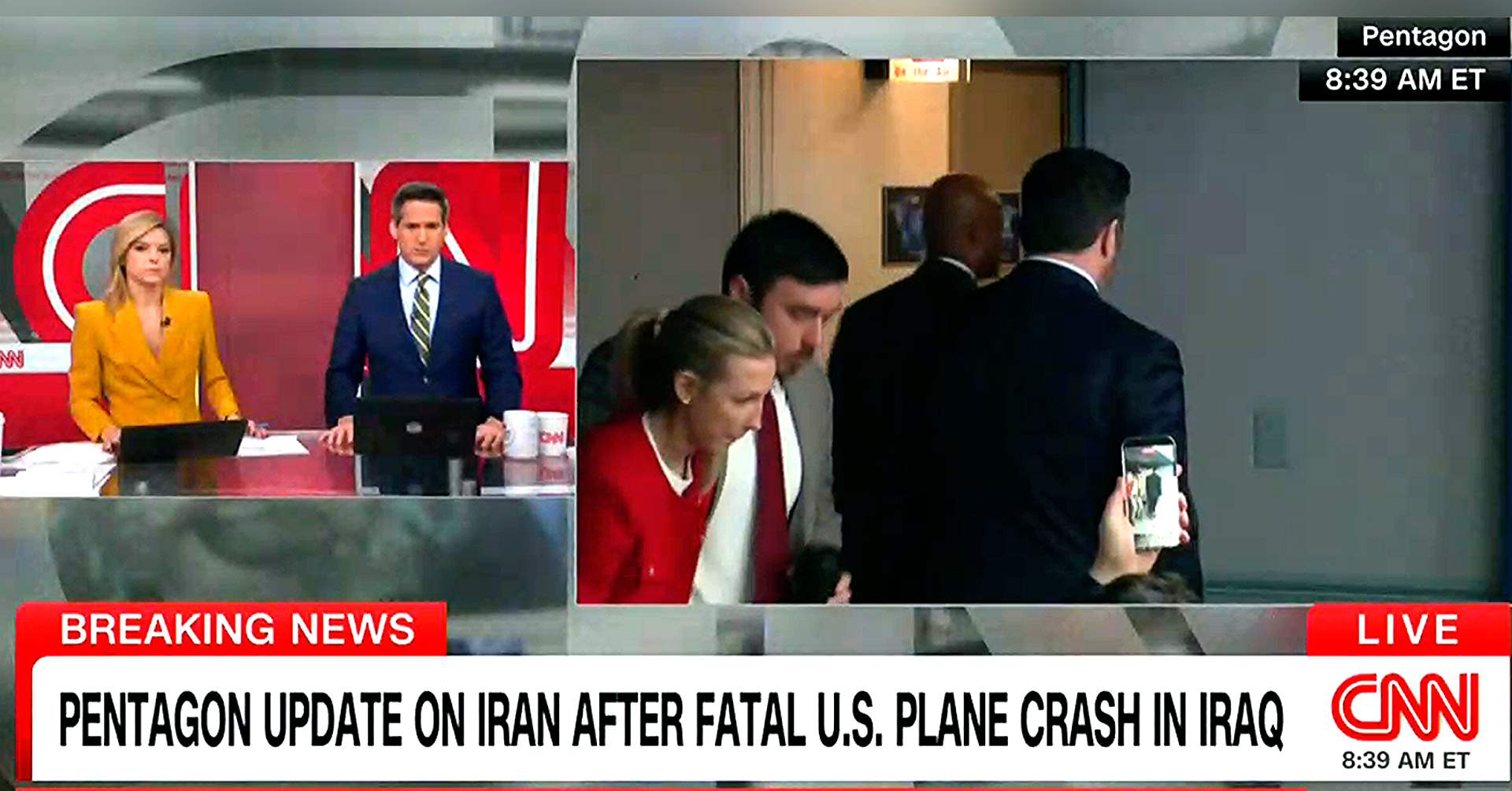 CNN hot mic catches in-studio laugh as Hegseth’s CNN-attacking presser ends