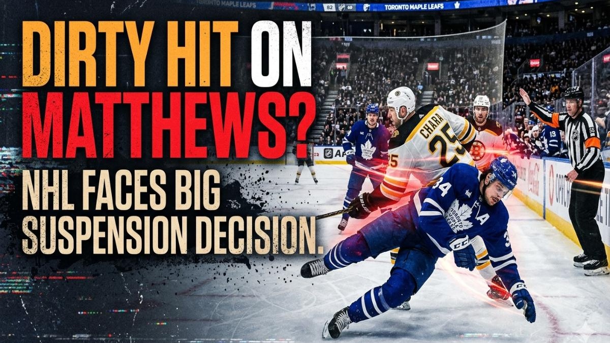 Dirty hit on Matthews? NHL faces big suspension decision