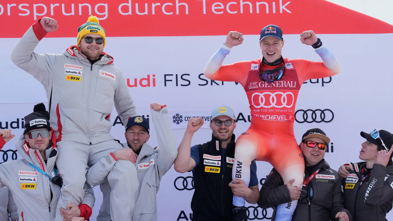 Marco Odermatt clinches overall and downhill titles at World Cup season ...